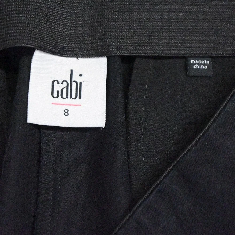 CAbi | Pants & Jumpsuits | Cabi 8 Black 574 Side Zip Pencil Slim Ankle ...